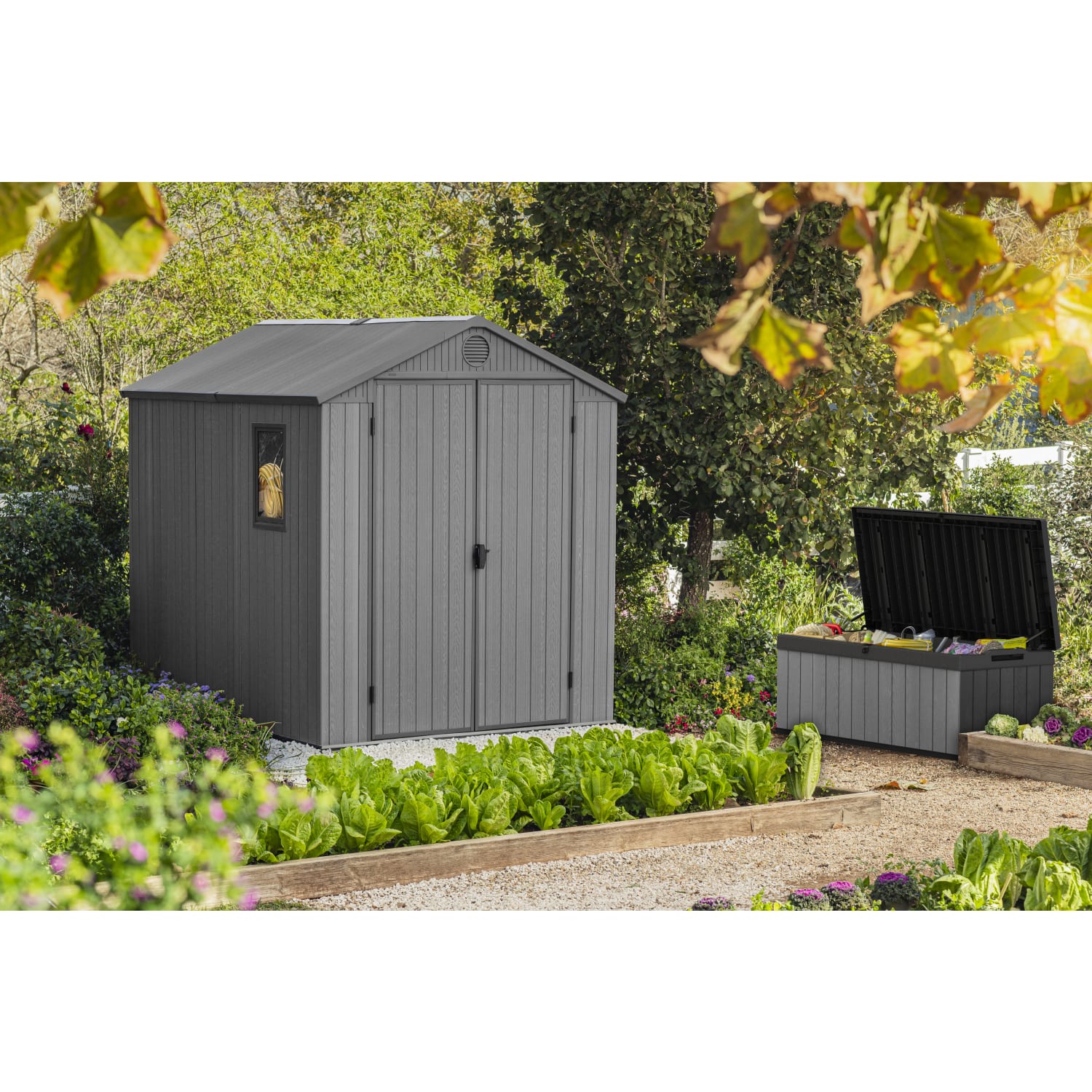 Darwin Graphite Medium Storage Shed 4x6 Shed Keter US, 45% OFF