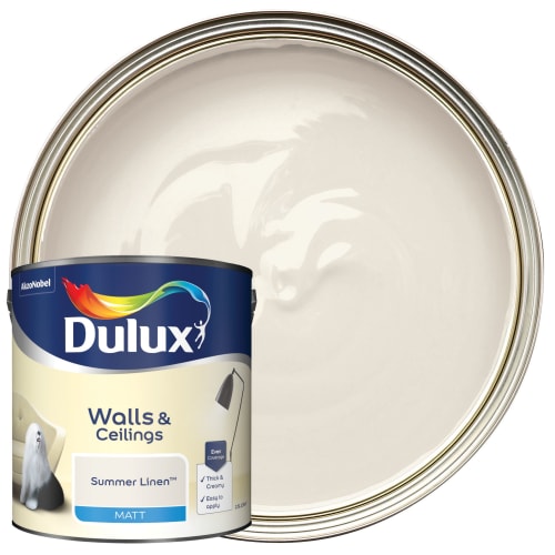 Dulux Matt Emulsion Paint Summer Linen 2.5L Wickes
