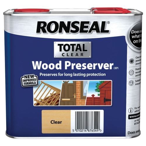 Clear Wood Preservative Products Ronseal Total Wood Preserver (Clear)