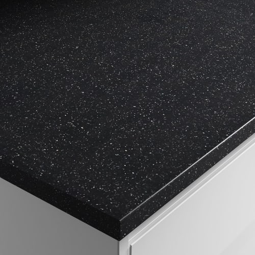 black quartz worktop
