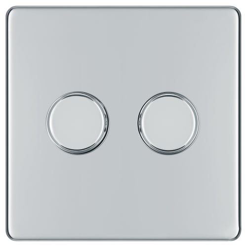 brushed chrome dimmer switch