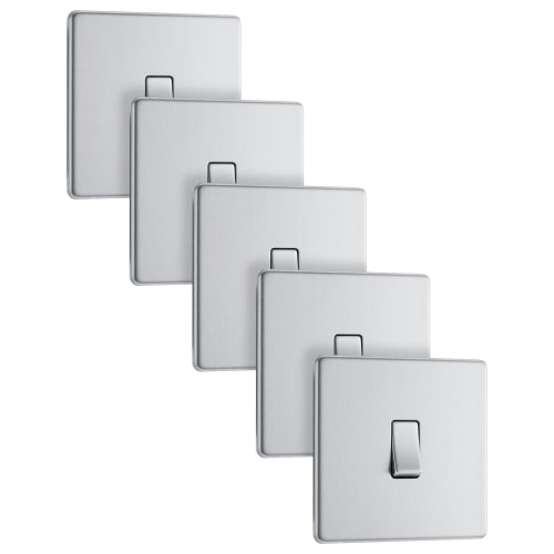 brushed chrome light switch