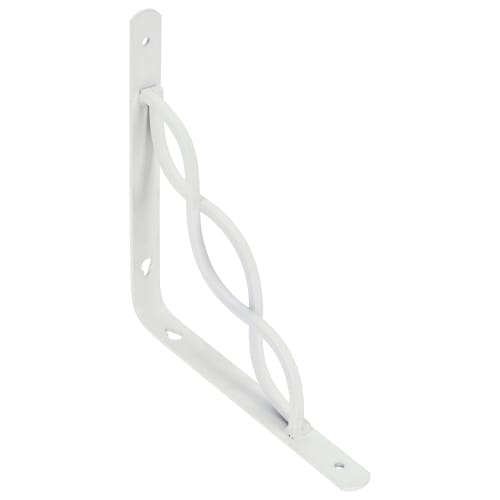 white shelf brackets