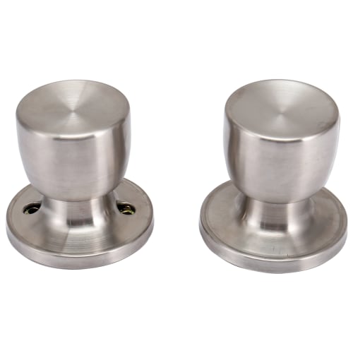 Passage Satin Nickel Door Knob 1 Pair Wickes