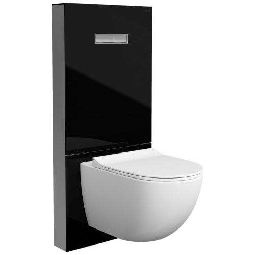 VitrA Vitrus Glass Surround Concealed Cistern for Wall Hung Toilet Pans ...