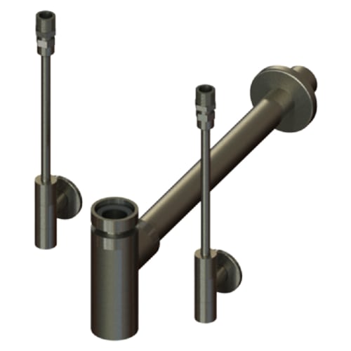 Wickes Professional Bottle Trap and Designer Isolation Valve Kit Matt Anthracite Wickes