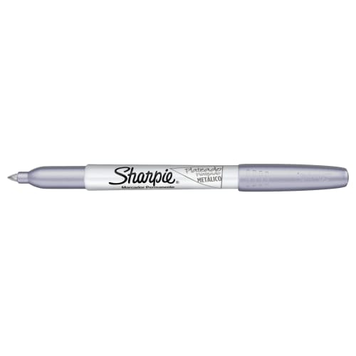 Sharpie Metallic Silver Permanent Fine Marker Pen Single