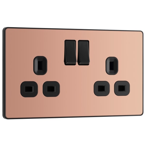 polished copper sockets