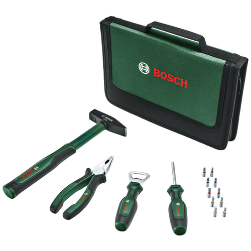 Bosch 1600A027PT 14 Piece Easy Starter Hand Tool Set Wickes