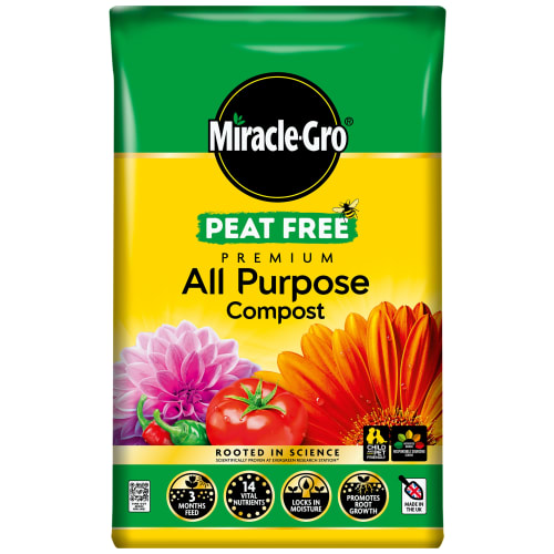Miracle-Gro Peat Free All Purpose Compost - 50L | Wickes.co.uk