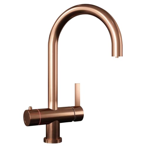 brushed copper tap