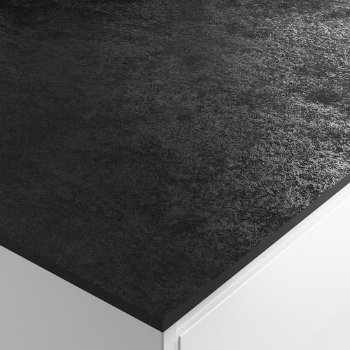 solid black worktop