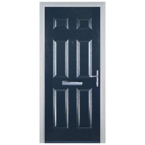 blue fire door