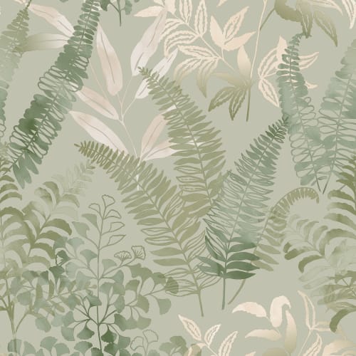 green patterned wallpaper uk