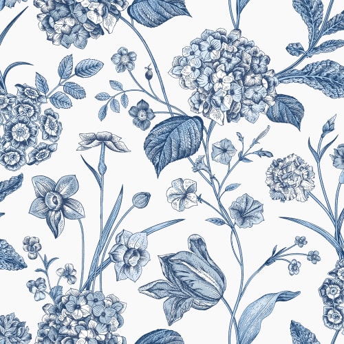 blue pattern wallpaper uk