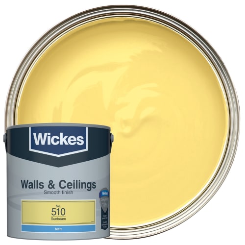 Wickes Vinyl Matt Emulsion Paint Sunbeam No.510 2.5L Wickes