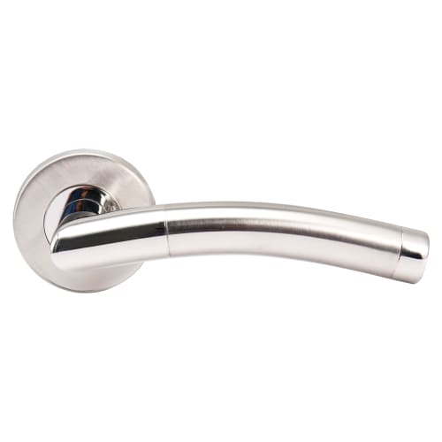 Sydney Dual Tone Round Rose Latch Door Handle 1 Pair