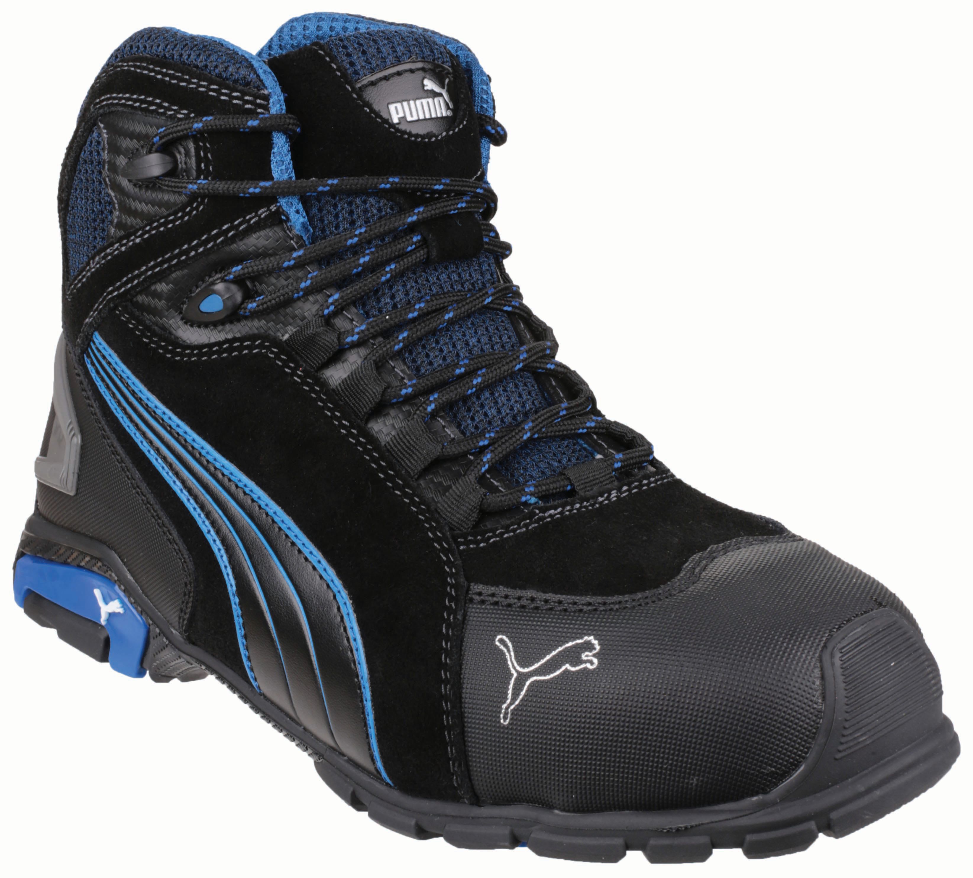 PUMA Rio Mid Safety Trainer - Black Size 8 | Wickes.co.uk