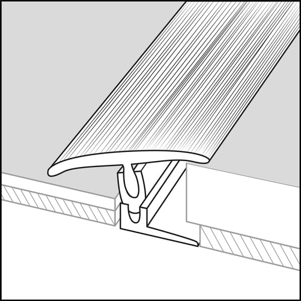 Oak Veneer Variable Height Threshold Bar - 0.9m | Wickes.co.uk