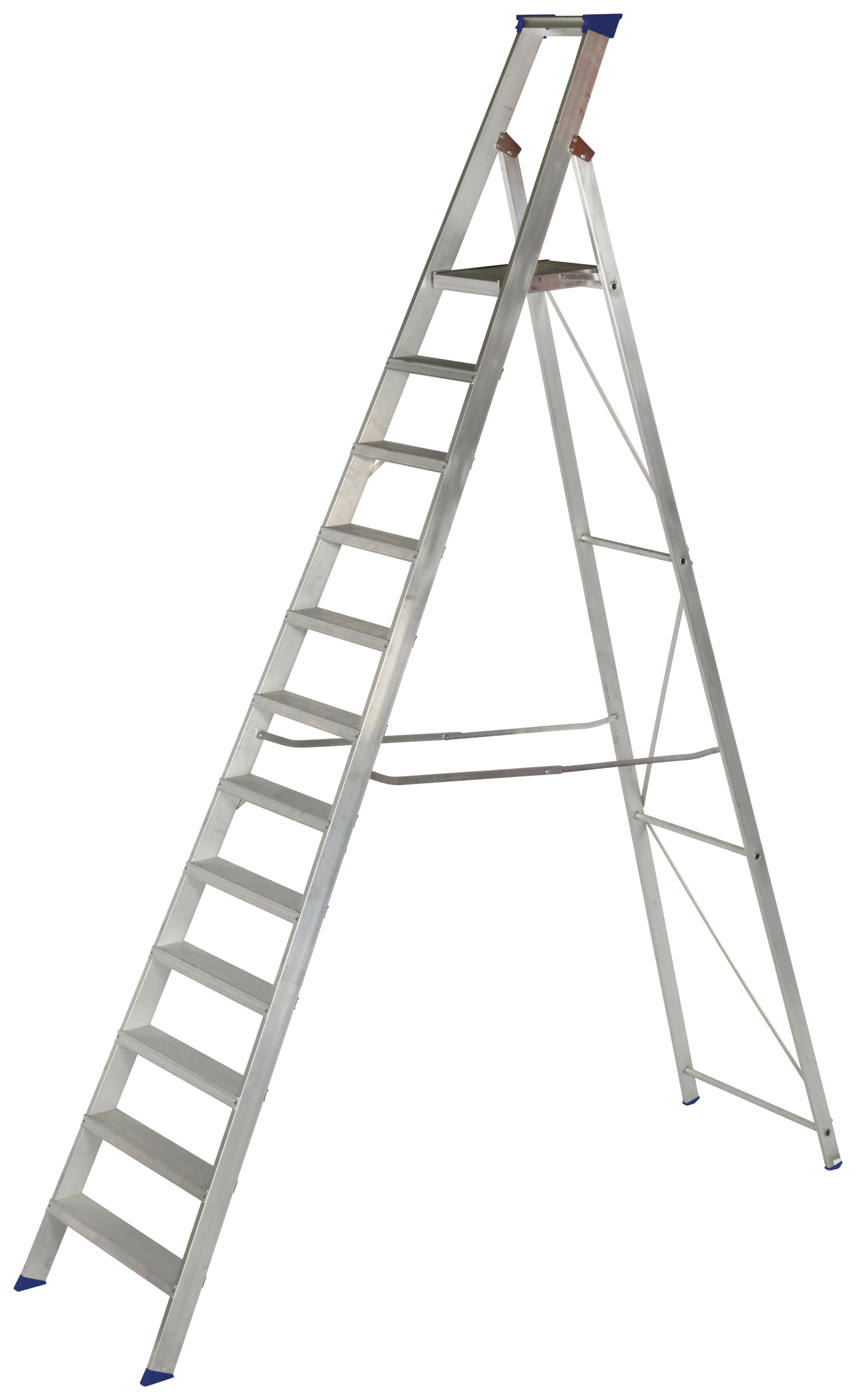 Werner MasterTrade 12 Tread Aluminium Platform Stepladder Wickes