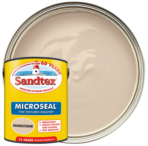 Sandtex Microseal Fine Textured Weatherproof Masonry 15 Year Exterior ... Sandtex Microseal Fine Textured Weatherproof Masonry 15 Year Exterior ...