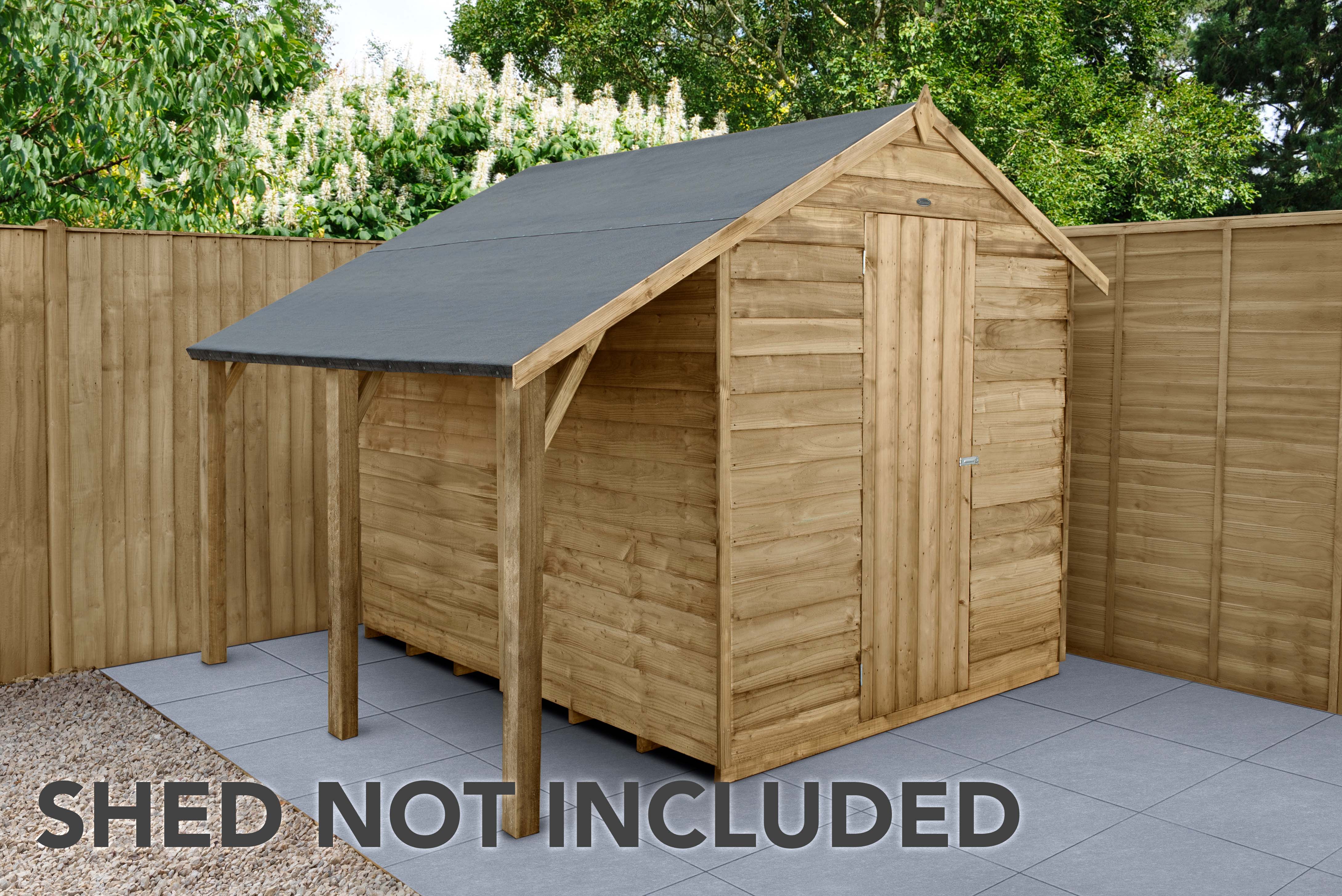 Offer Wickes Forest Garden Lean To Shed Kit for 8 x 6 ft