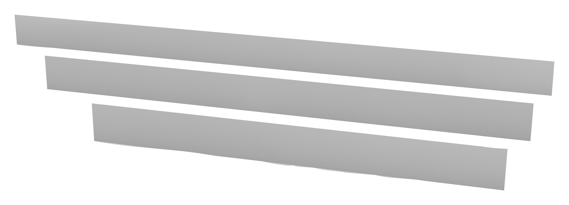 Duarti By Calypso White Varnish Universal Plinth - 1500 x 150mm