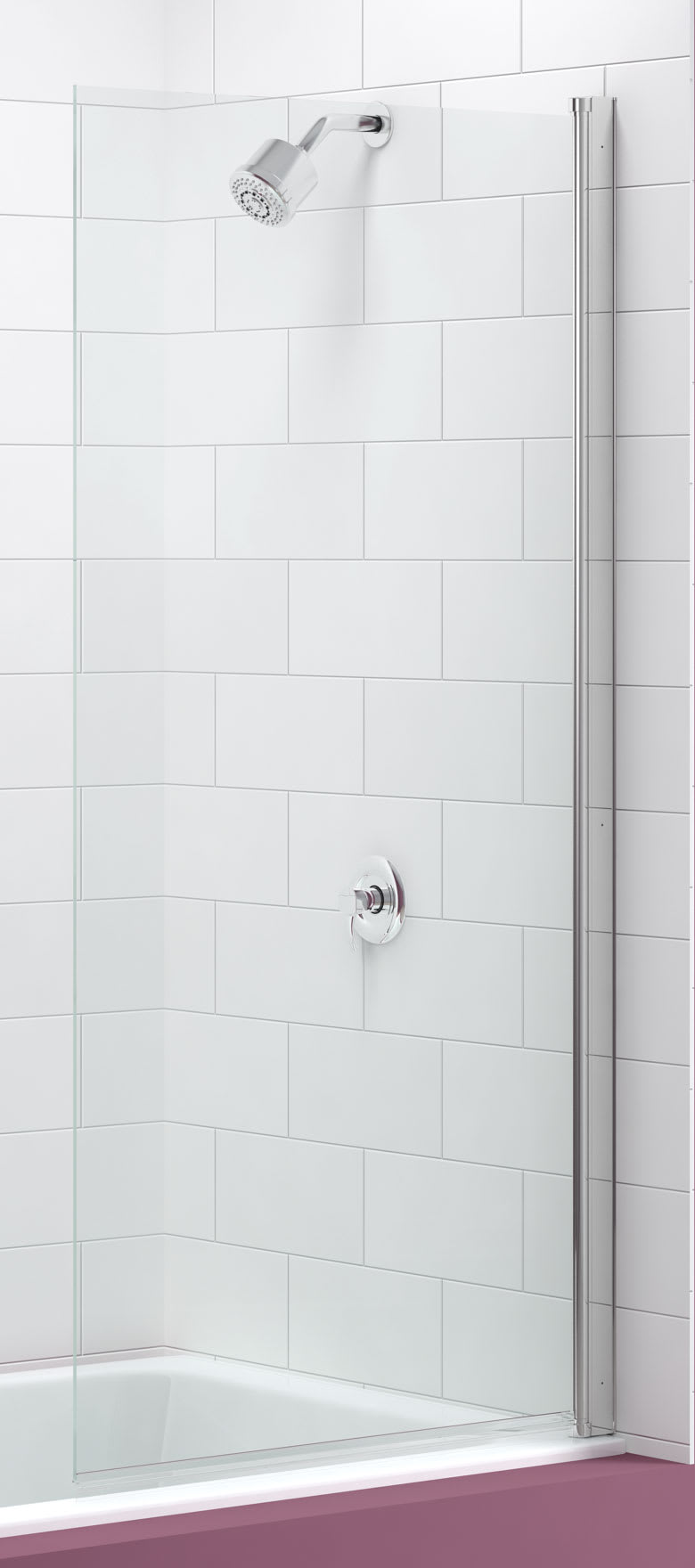 Nexa By Merlyn Easy-Fit Square Flexible Bath Screen - 1500 x 800mm | Wickes.co.uk
