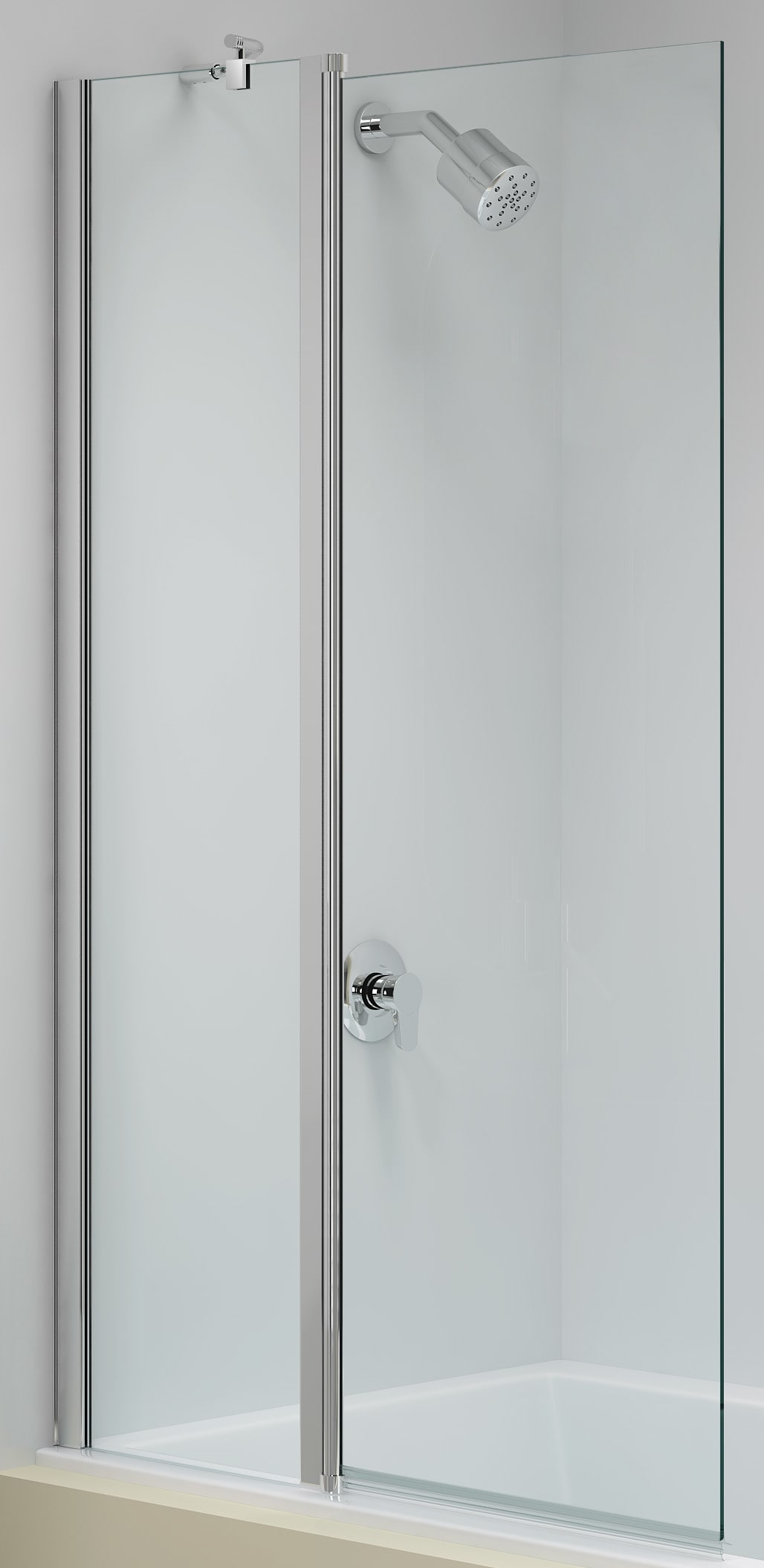 Nexa By Merlyn Easy-Fit Folding Square Bath Screen - 1500 x 900mm | Wickes.co.uk