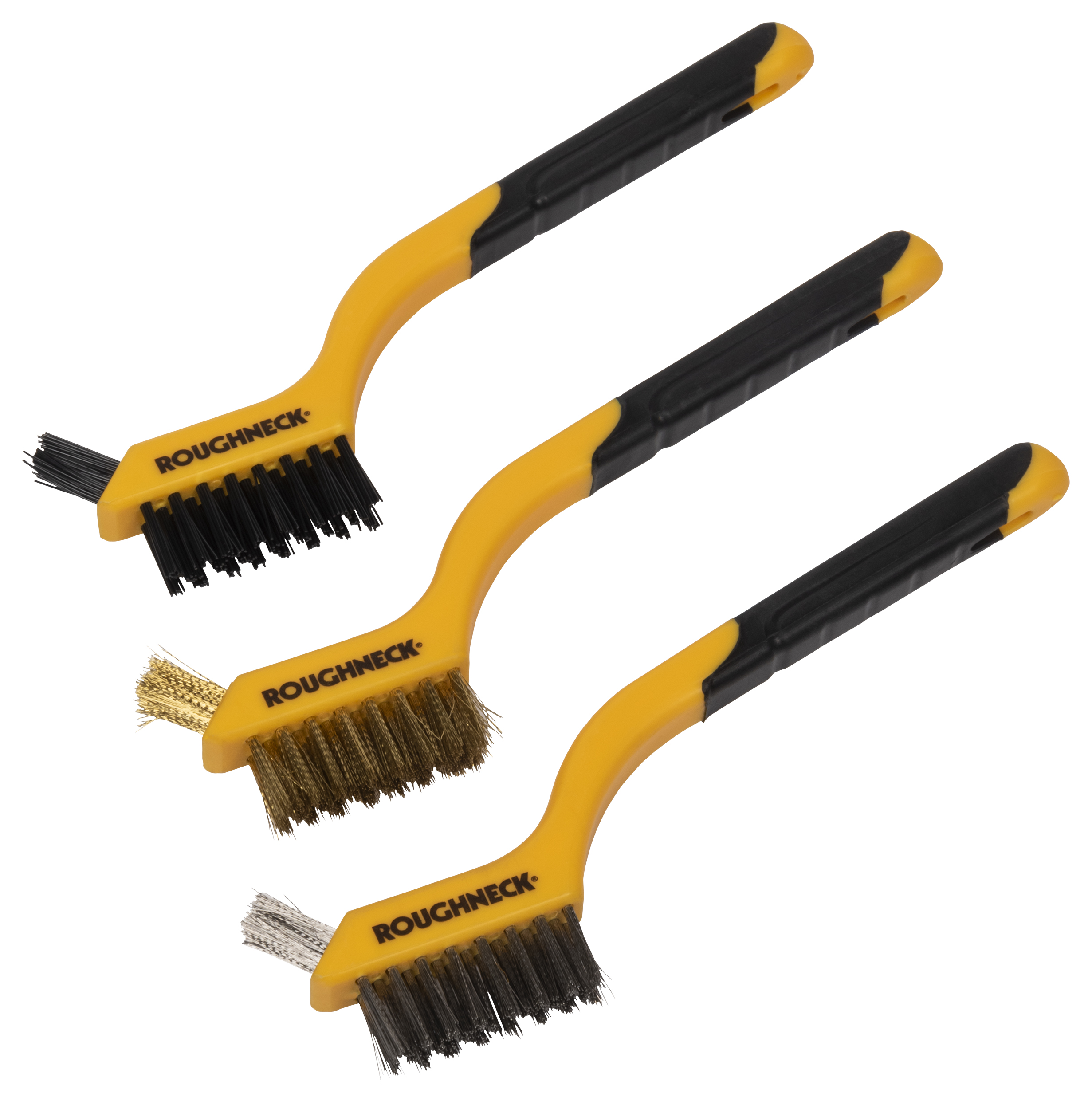 Roughneck 52 005 Mini Wire Brush Set 3 Piece