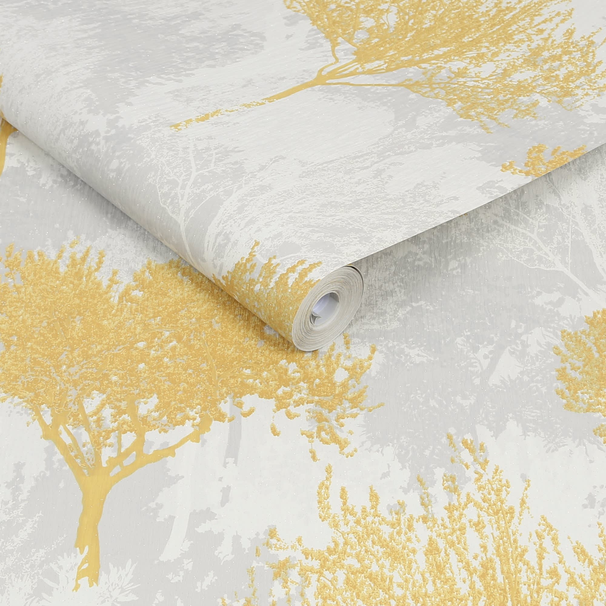 Superfresco Easy Birch Mustard Wallpaper - 10m x 52cm | Wickes.co.uk