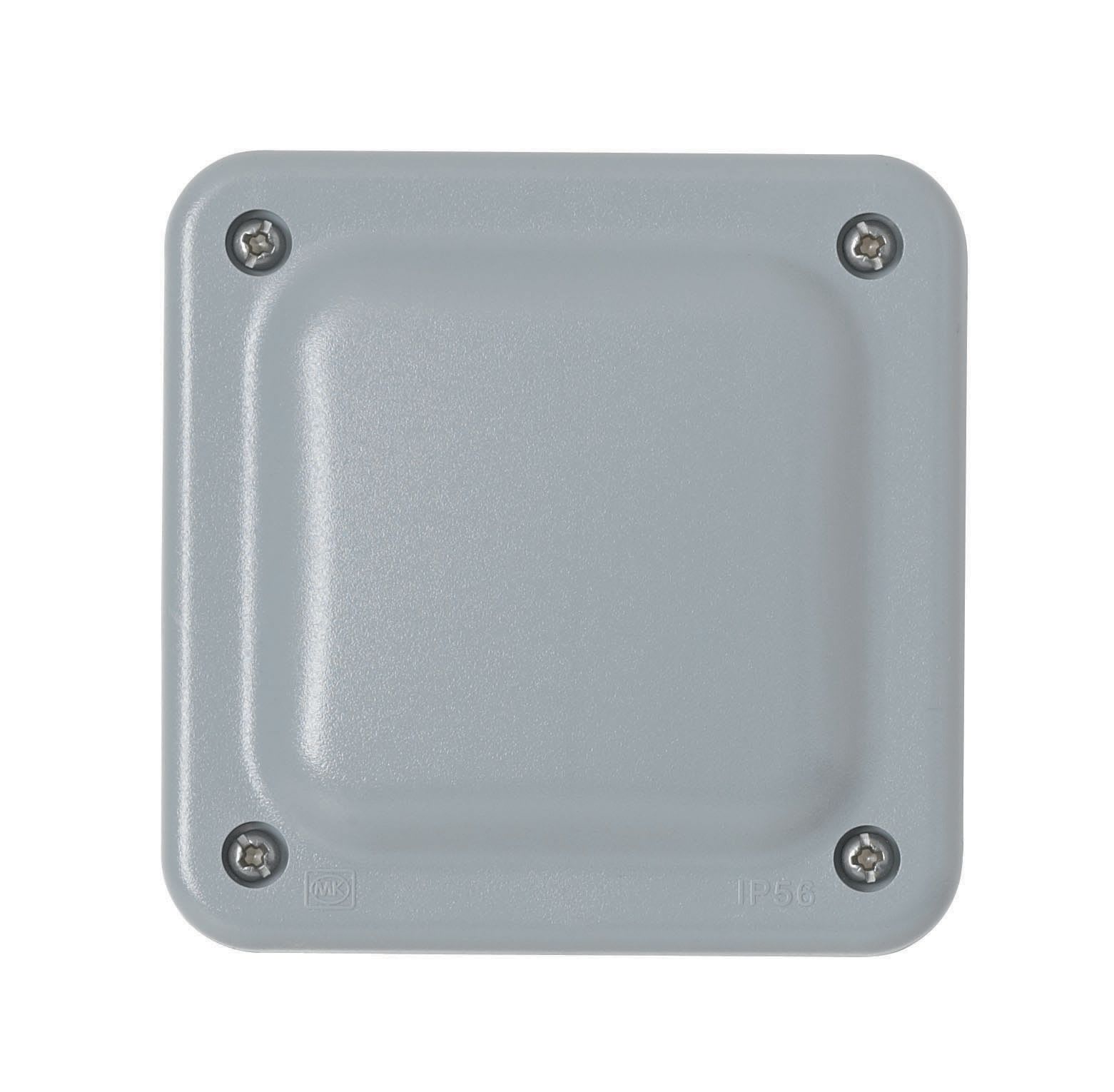 Offer Wickes MK IP66 Exterior Junction Box - Grey Wickes