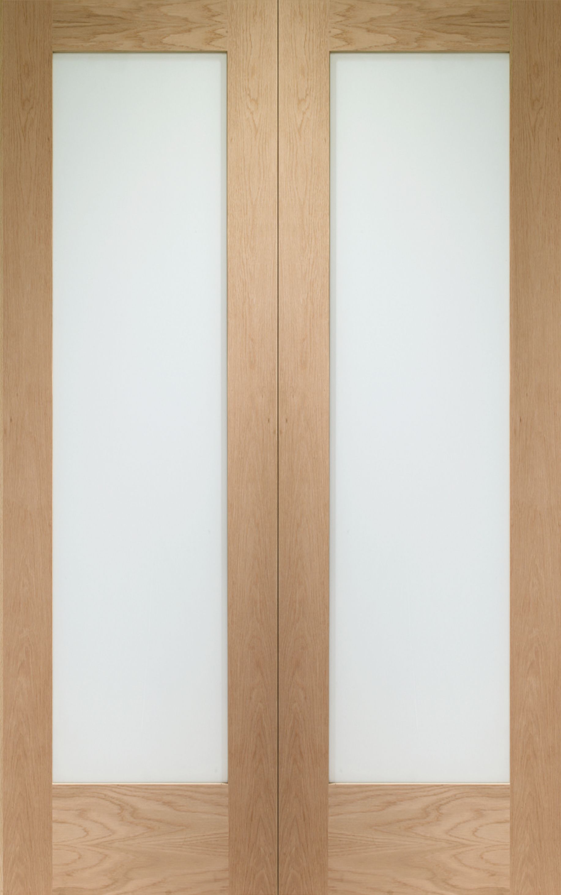 Wickes Oxford Fully Glazed Rebated Internal Oak French Doors 1981 mm Wickes